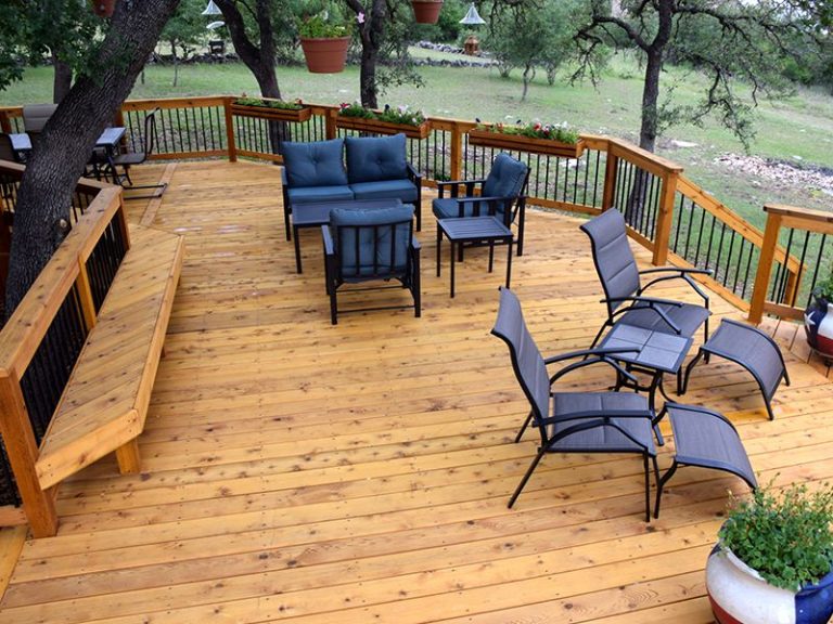 treated-pine-split-level-deck04 - Custom Decks by JR